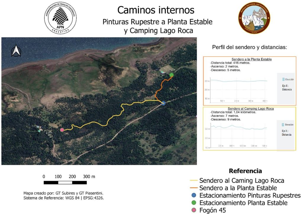 Dos nuevas sendas que unirán la Planta Estable con el Camping Lago Roca ...